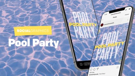 Media - Pool Party: Social Graphics | CreationSwap