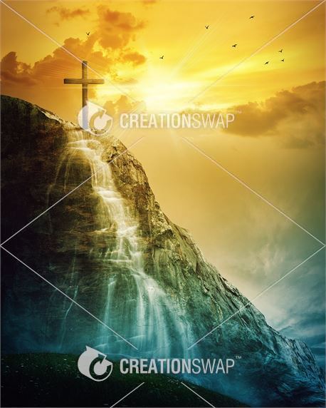 Media - Cross and waterfall | CreationSwap
