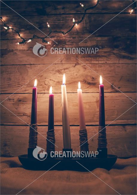 Media - Vertical Advent Candles | CreationSwap