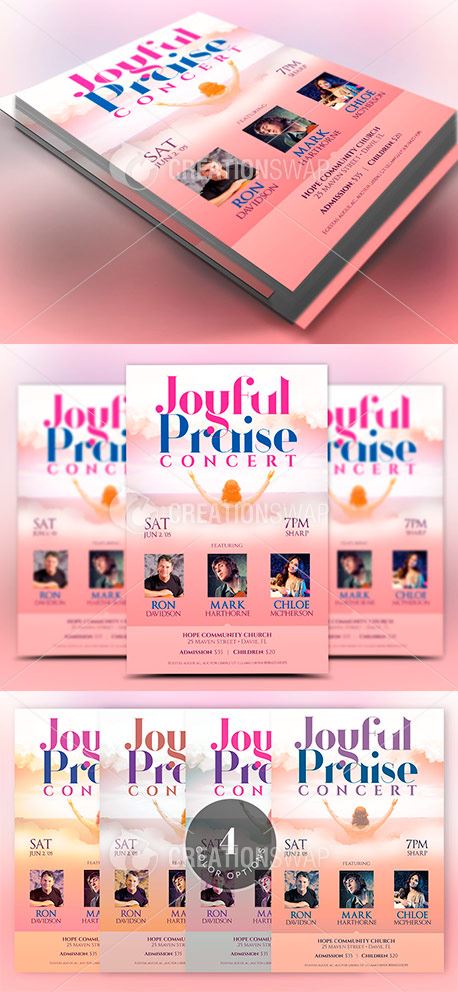 Media - Praise Easter Concert Flyer | CreationSwap
